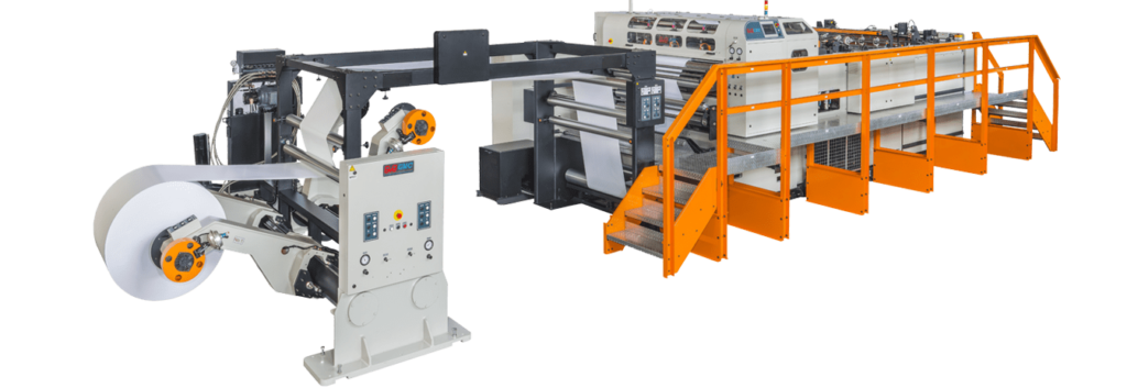 1600-E Dual Rotary Sheeter | Paper Roll Sheeter Machine